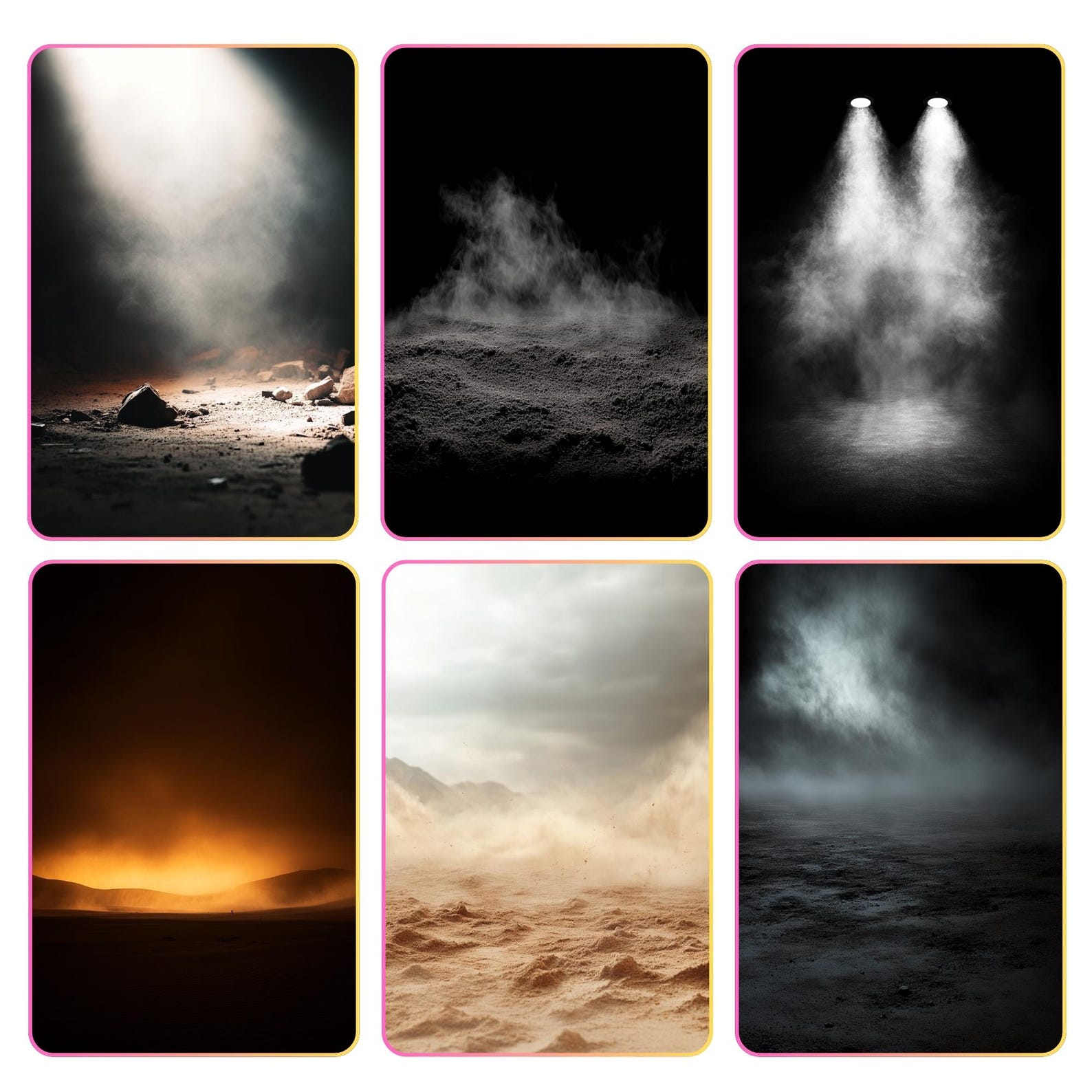 50 Dust Backdrop for Photoshoot, Cinematic Dusty Scene Background ...