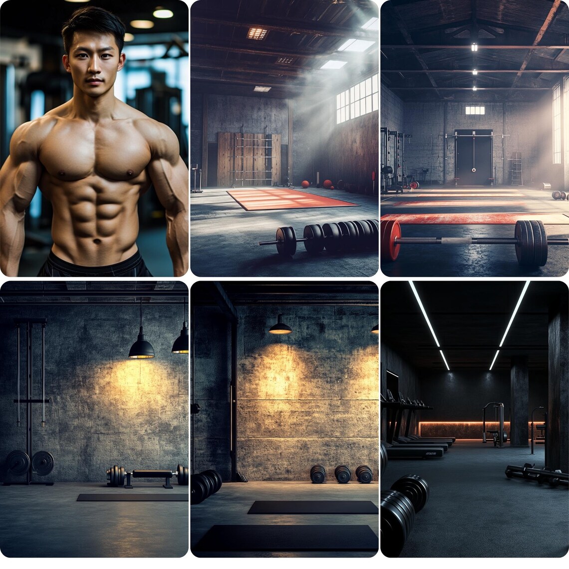 40 Gym Backdrop for Photoshoot, Fitness Photography Background, Workout ...