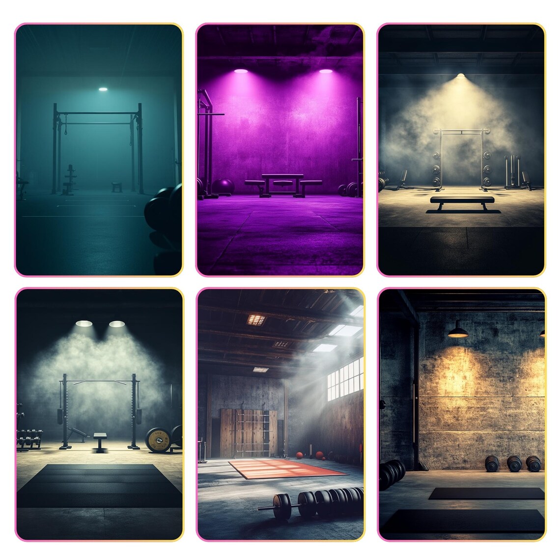 40 Gym Backdrop for Photoshoot, Fitness Photography Background, Workout ...