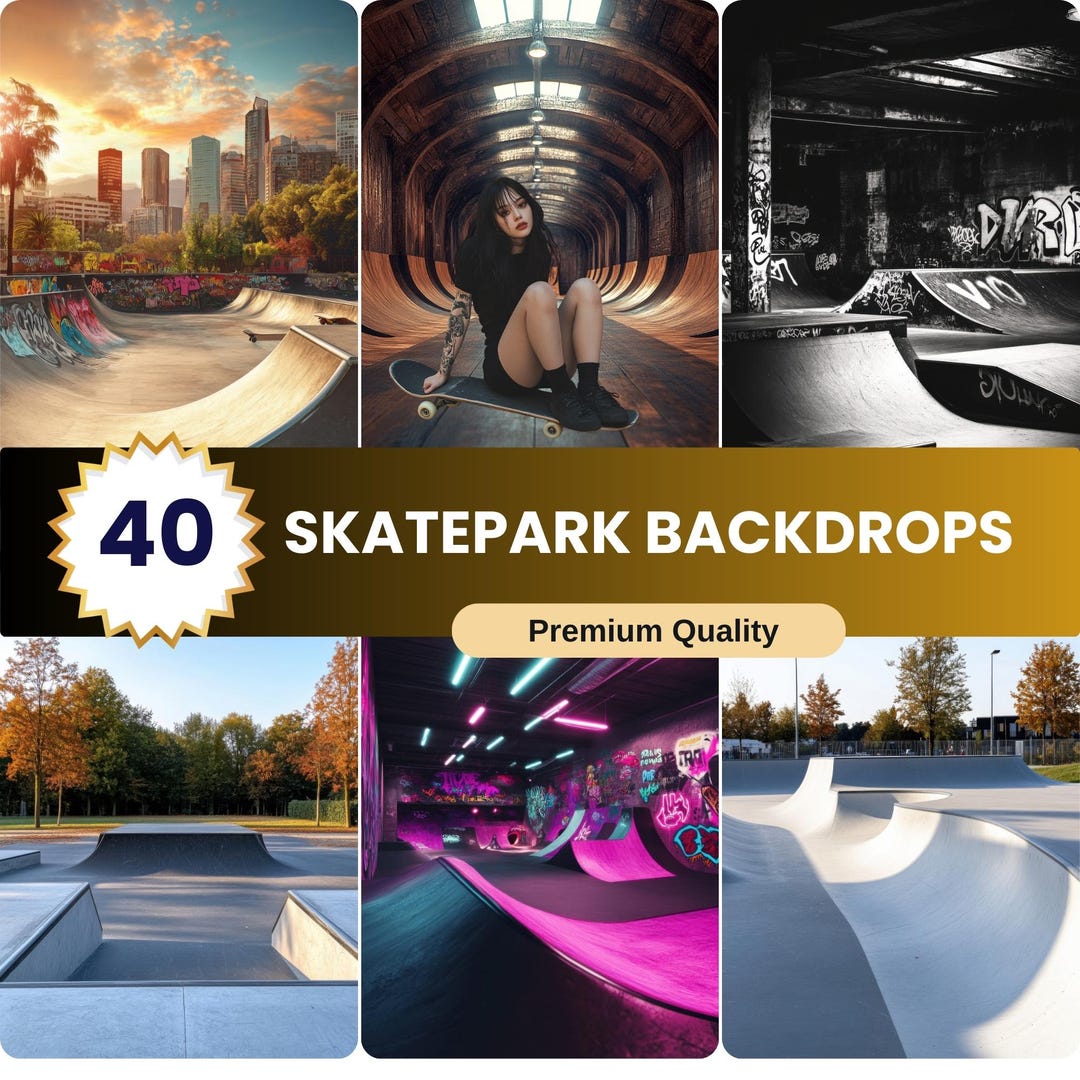 40 Skatepark Backdrop for Photoshoot, Urban Sports Photography ...