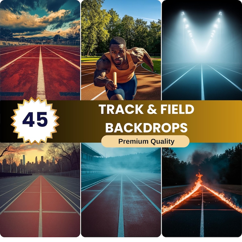 45 Track and Field Backdrop for Photoshoot, Running Track Photography ...