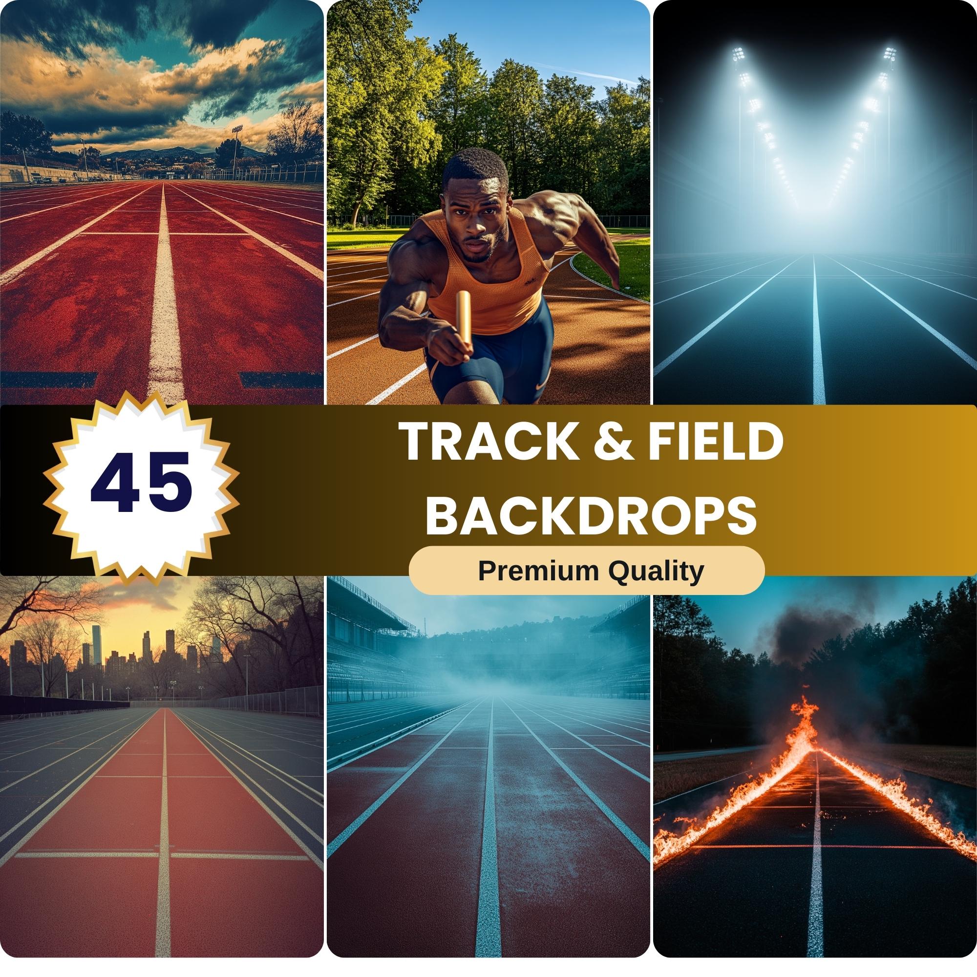 45 Track and Field Backdrop for Photoshoot, Running Track Photography ...