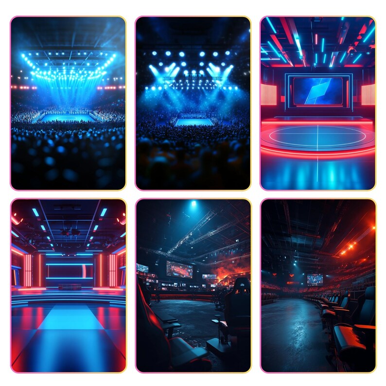 40 Esports Backdrop for Photoshoot, Gaming Tournament Decoration ...