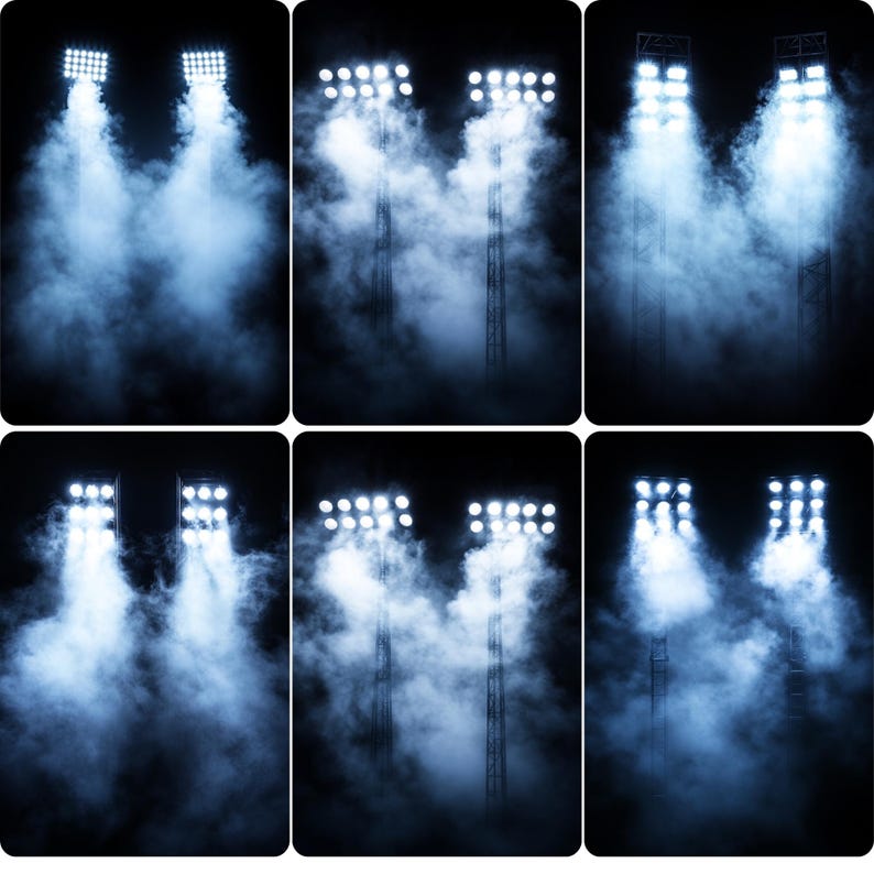 40 Fog Spotlight Scene Backdrop, Spotlight Overlays, Studio Photography ...