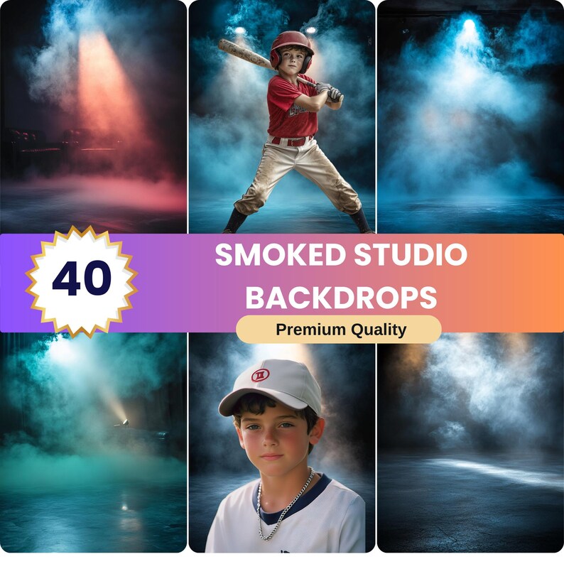 40 Smoked Studio Backdrop, Dark Fog Background, Cinematic Smoke ...