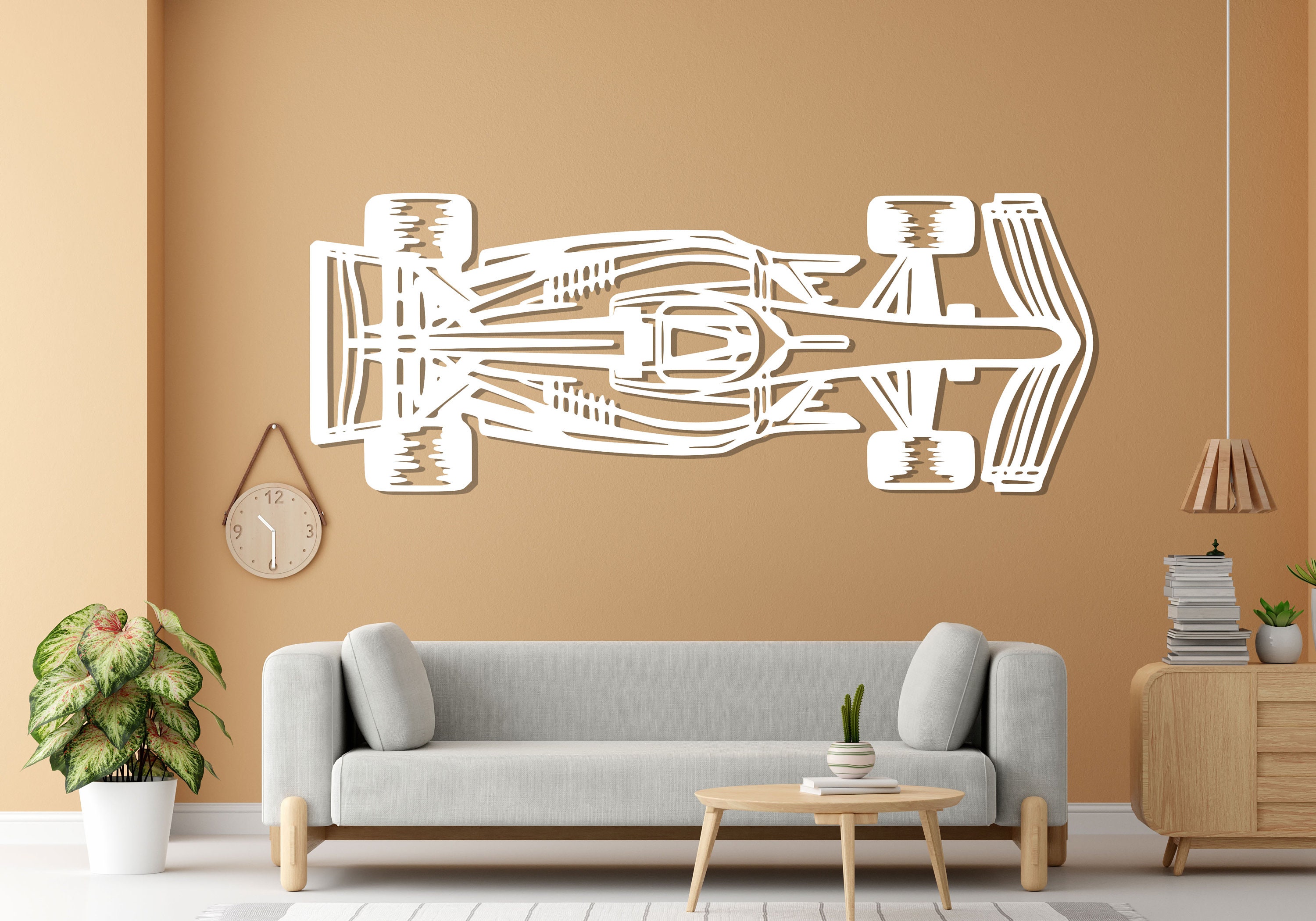 Formula 1 Car Metal Wall Art, F1 Metal Wall Decor, Car Guy Gift ...