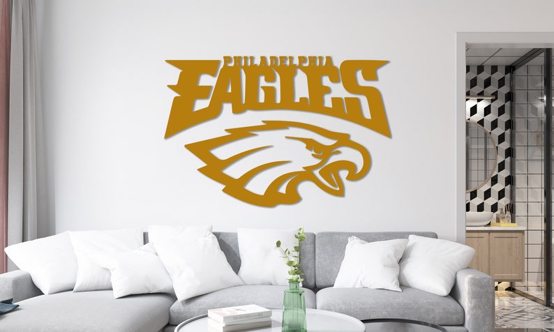 Philadelphia Eagles Football Team Logo Metal Wall Art, Eagles Foorball ...