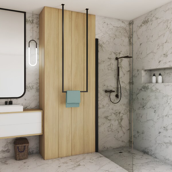 Ceiling Mounted Towel Rack - Etsy