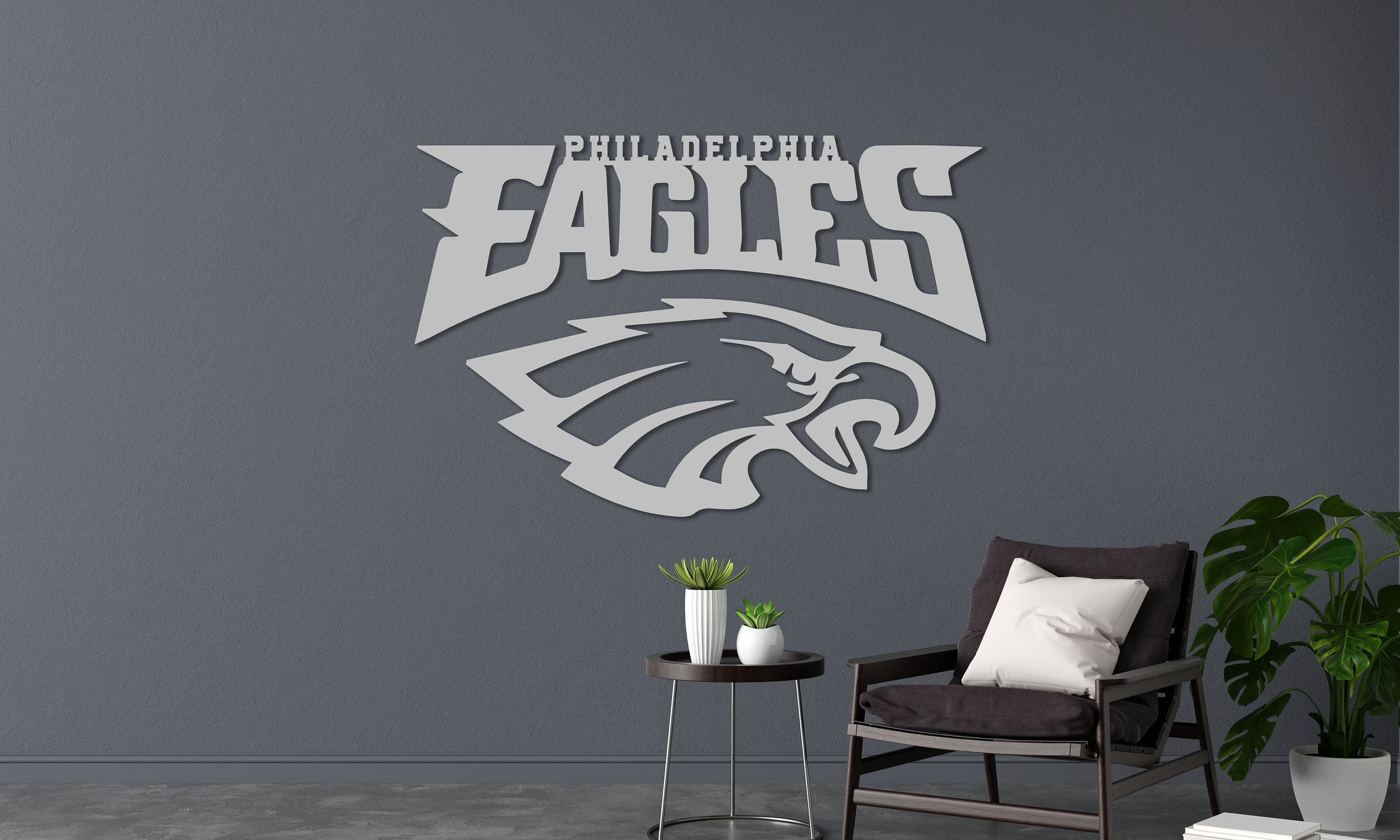Philadelphia Eagles Football Team Logo Metal Wall Art, Eagles Foorball ...