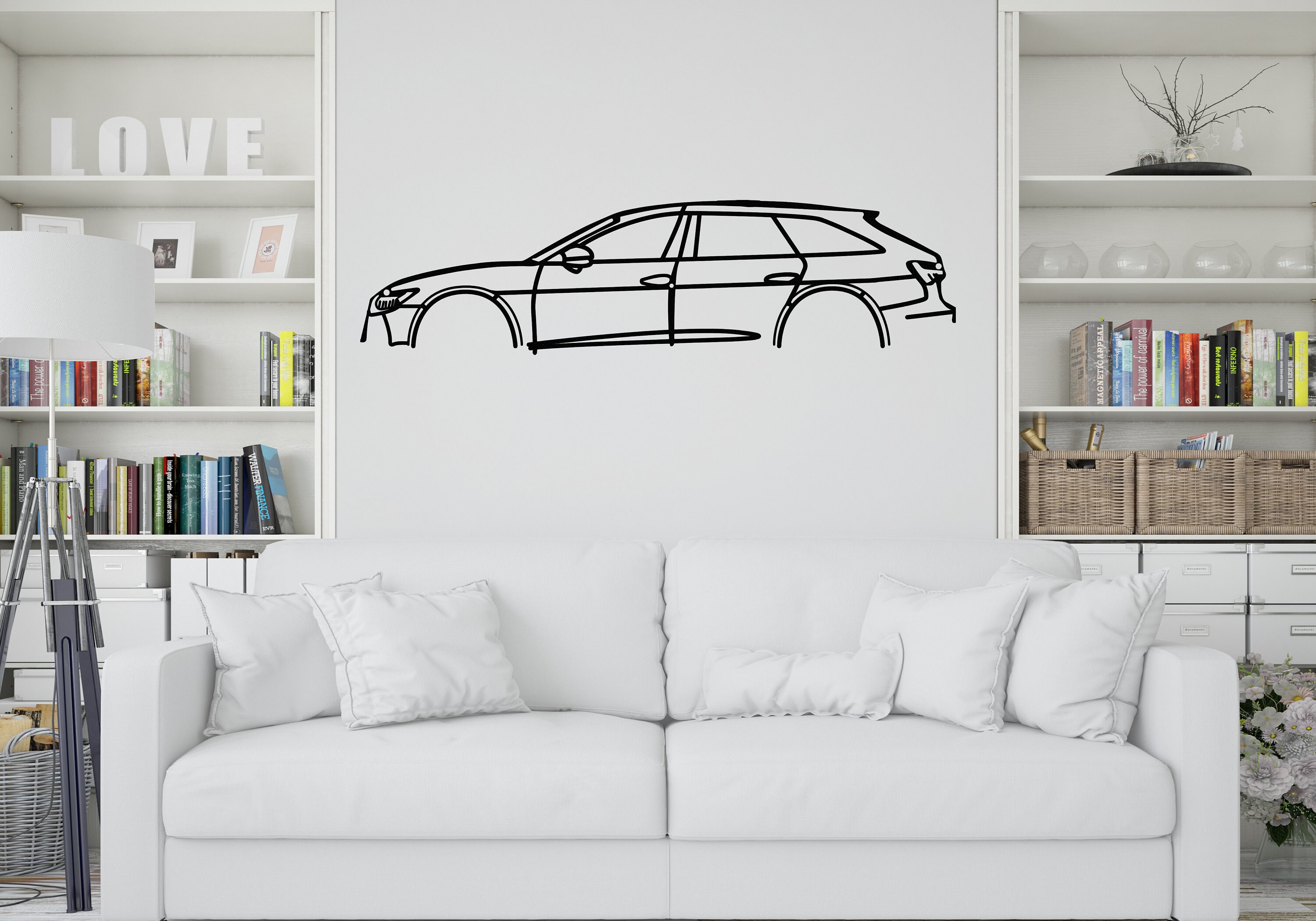 Audi RS6 Silhouette Sign Garage Car Metal Wall Decor Audi - Etsy Australia