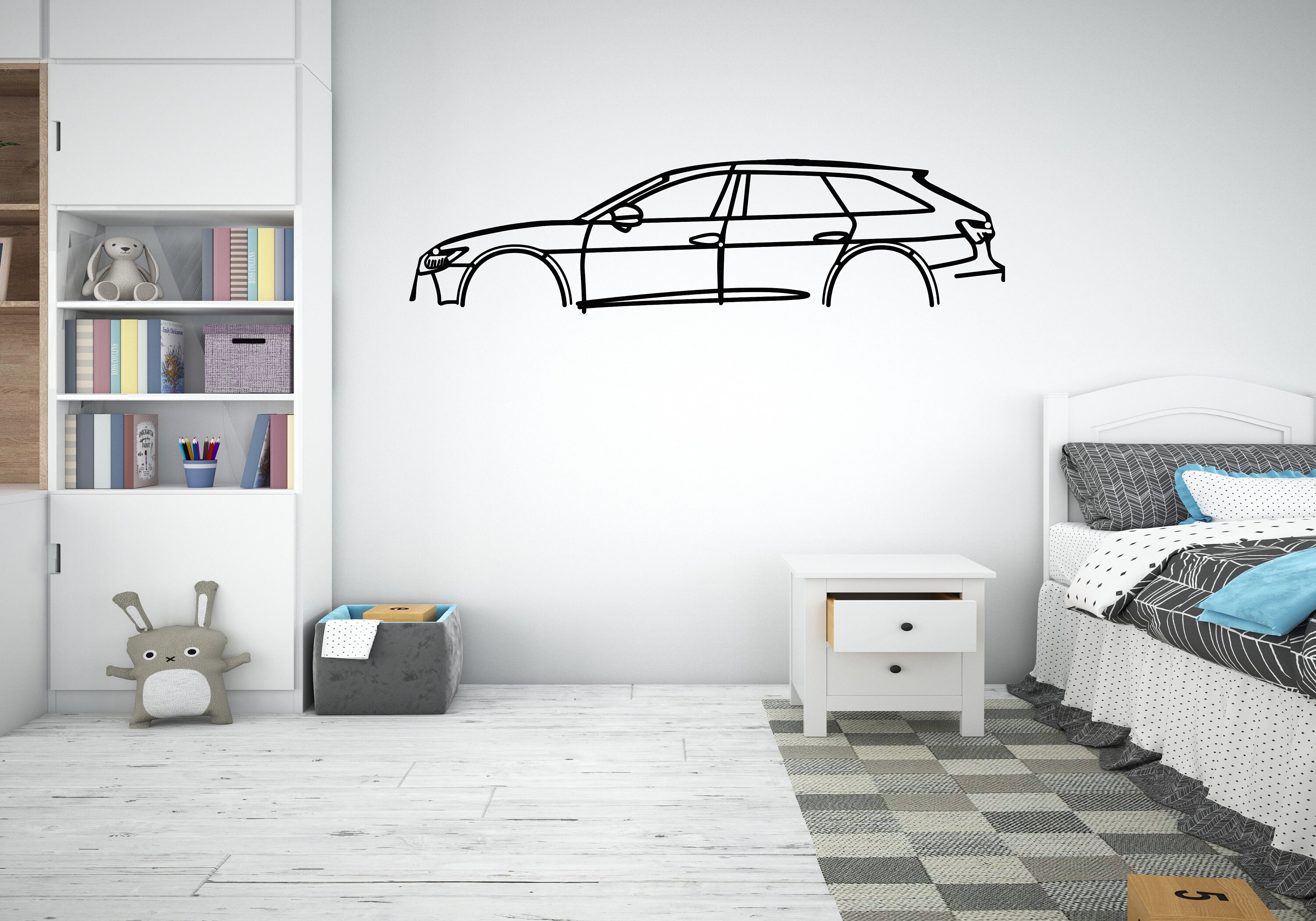 Audi RS6 Silhouette Sign Garage Car Metal Wall Decor Audi - Etsy Australia