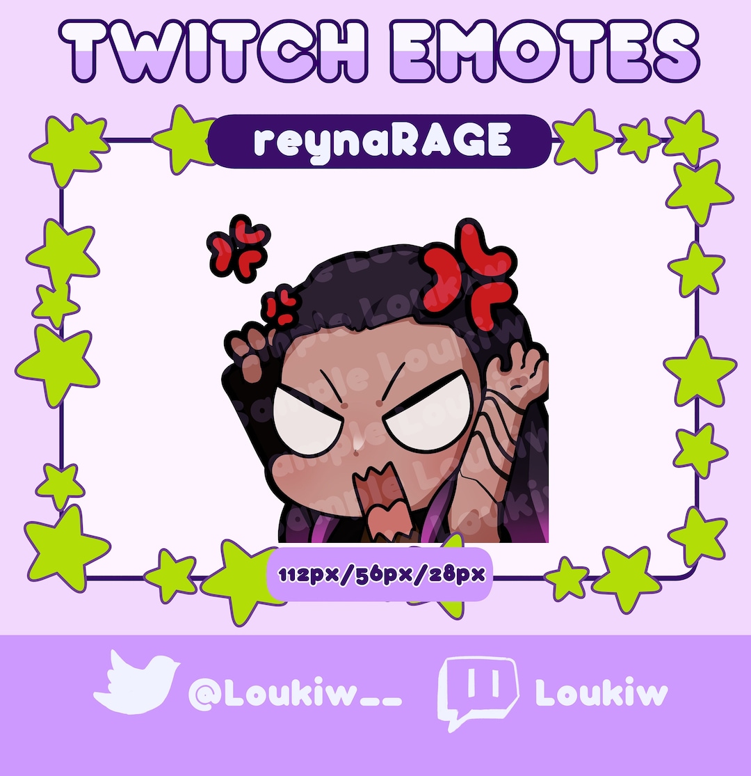 Valorant Reyna RAGE Emote for Twitch or Discord - Etsy