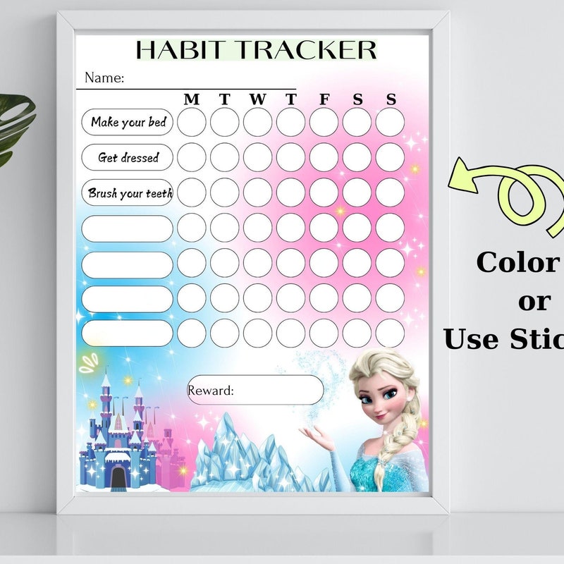 Frozen Chore Chart - Etsy