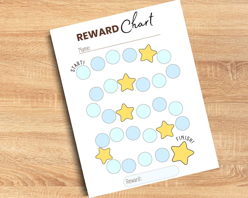 Printable Reward Chart Boys Reward Chart Toddler Reward Chart Potty ...