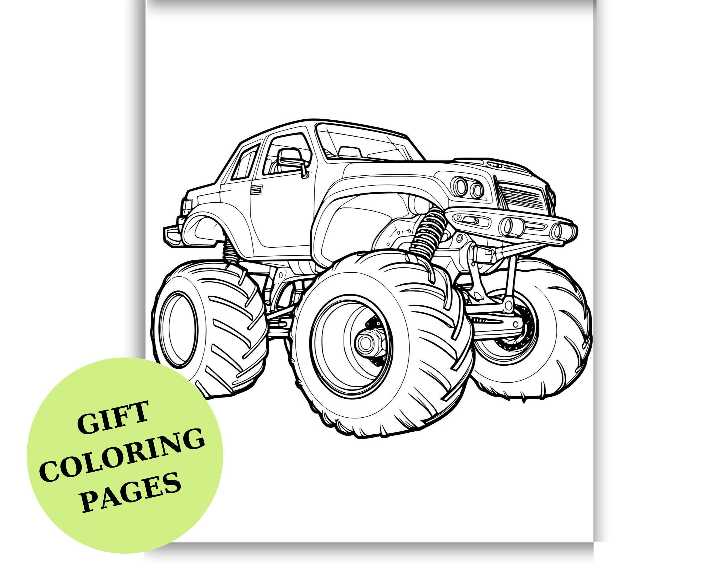 Printable Monster Truck Reward Chart Potty Training Chart Countdown ...