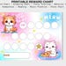 Printable Cat Reward Chart Kids Reward Chart Behavior Chart Potty ...