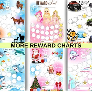 Fairy Reward Chart Bundle - Kids Sleep Chart - Potty Training Chart ...