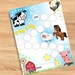Farm Reward Chart Kids Behavior Chart Potty Training Chart Chore Chart ...