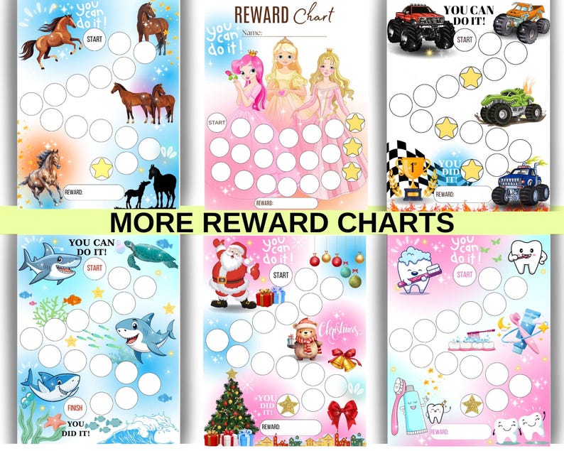 Fox and Bird Reward Charts: Printable Kids Behavior Tracker (PDF ...