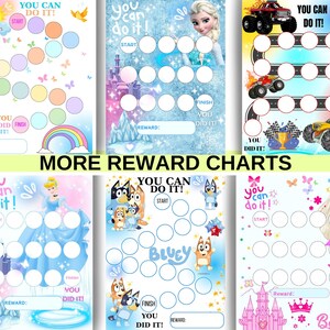 Printable Kids Reward Chart - Reward Chart for Girls - Toddler Reward ...
