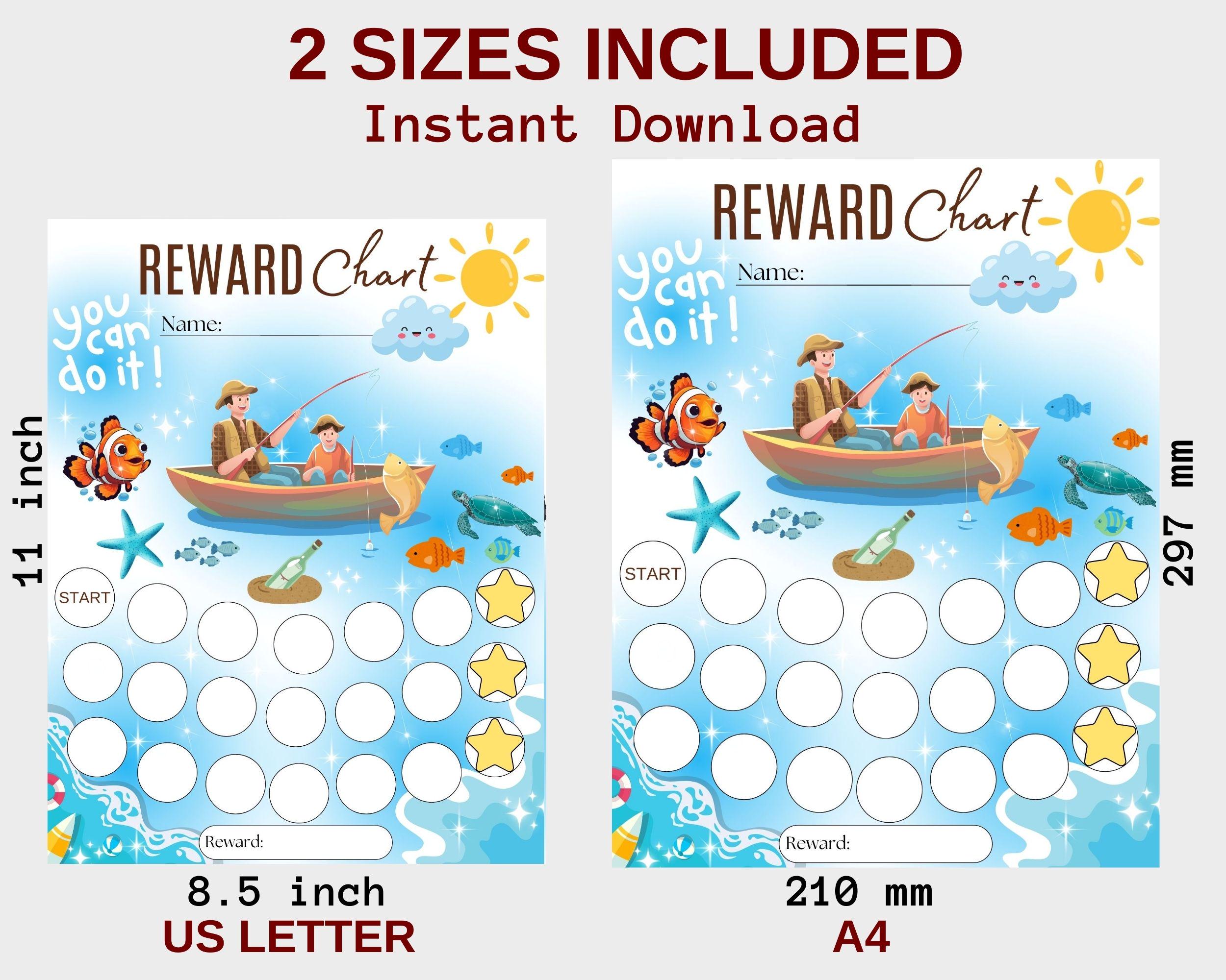 Printable Shark Reward Chart - Ocean Reward Chart - Under the Sea ...