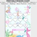 Printable Mermaid Reward Chart Sleeping Chart Ocean Reward Chart Under ...