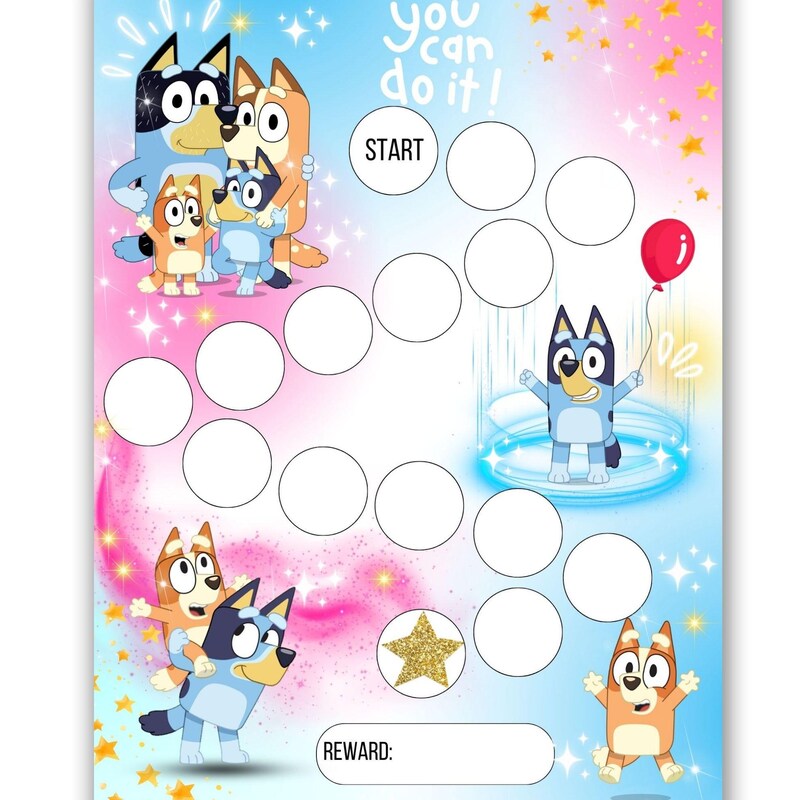 Bluey Stickers - Etsy