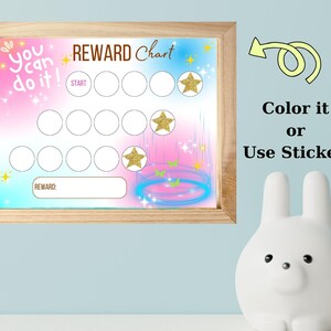 Printable Reward Chart - Rainbow Reward Chart - Toddler Reward Chart ...