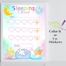 Printable Sleep Routine Reward Chart: Bedtime Tracker for Toddlers (A4 ...