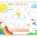 Printable Rainbow Reward Chart - Sun Rainbow Reward Chart - Potty ...
