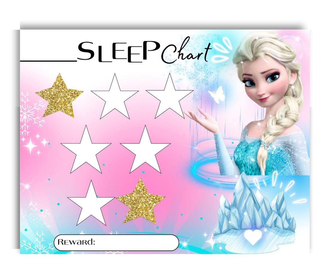 Elsa Sleep Reward Chart - Frozen-themed Bedtime Chart for Kids ...