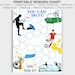 Football Reward Chart - Boys Behavior Chart - Kids Chore Chart - Sleep ...