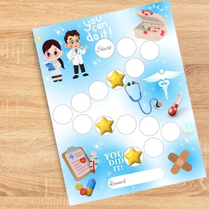 Doctor Reward Chart for Kids – Printable Habit Tracker – Future Doctor ...
