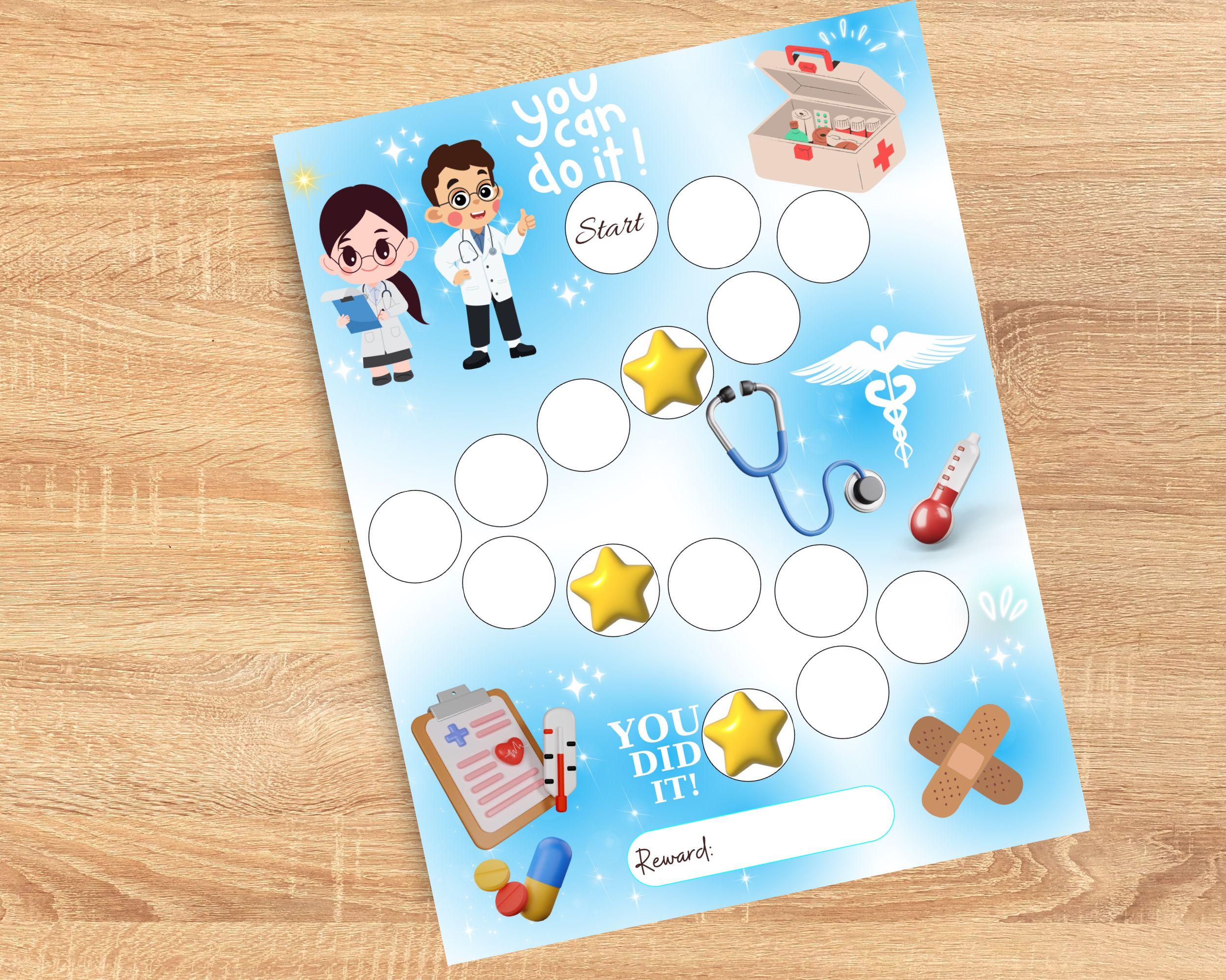 Doctor Reward Chart for Kids – Printable Habit Tracker – Future Doctor ...