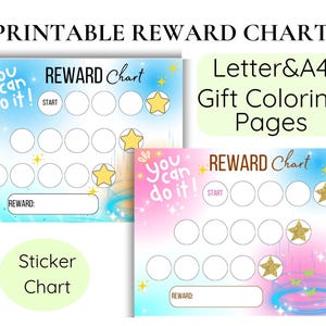 Pink and Blue Reward Chart - Kids Chore Chart Printable for Girls ...