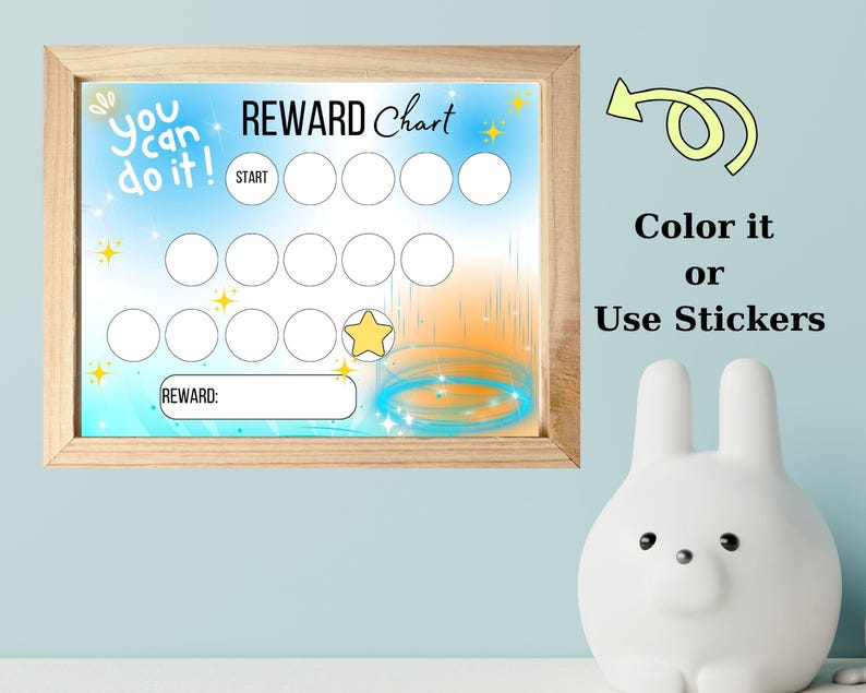 Printable Reward Chart Kids Reward Chart Toddler Reward Chart Potty ...