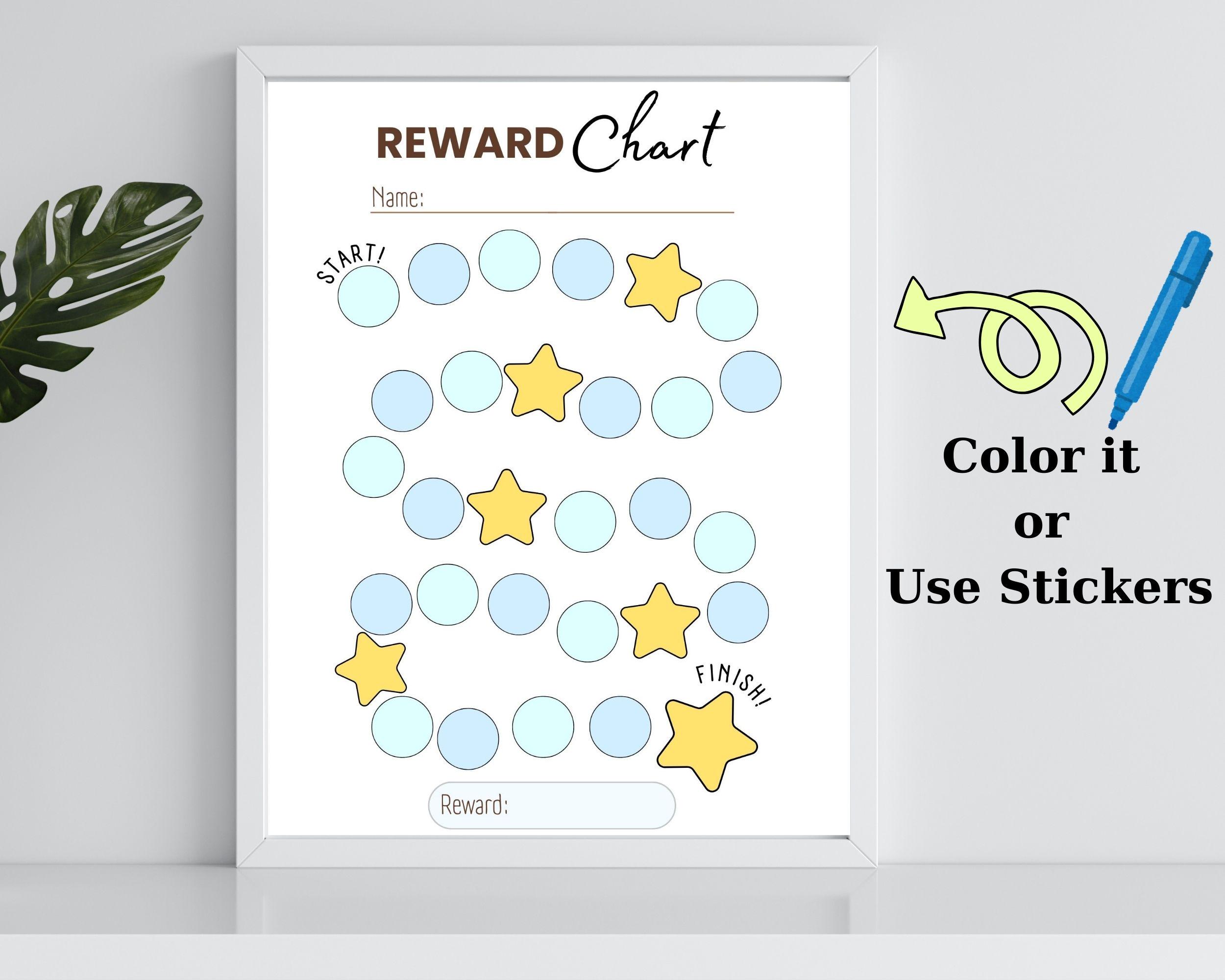 Printable Reward Chart Boys Reward Chart Toddler Reward Chart Potty ...