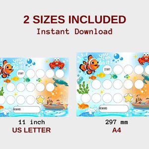 Ocean Reward Chart - Fish Reward Chart - Under the Sea Behavior Chart ...