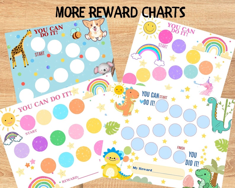 Fairy Reward Chart Girls Behavior Chart Kids Girls Chore Chart Sleeping ...
