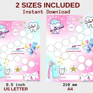 Teeth Brushing Reward Chart - Tooth Brushing Reward Chart - Sticker ...