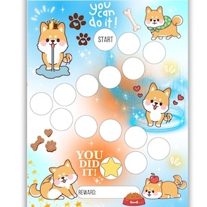 Dog - Duck Reward Charts for Kids – Printable Animal-themed Behavior ...