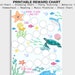 Printable Kids Reward Chart Ocean Reward Chart Under the Sea Behavior ...
