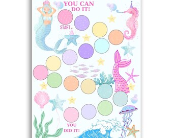 Printable Kids Reward Chart Ocean Reward Chart Under the Sea Behavior ...