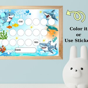 Shark Reward Chart - Ocean Reward Chart - Under the Sea Behavior Chart ...
