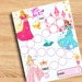 Girls Princess Reward Chart - Potty Training Chart - Chore Chart ...