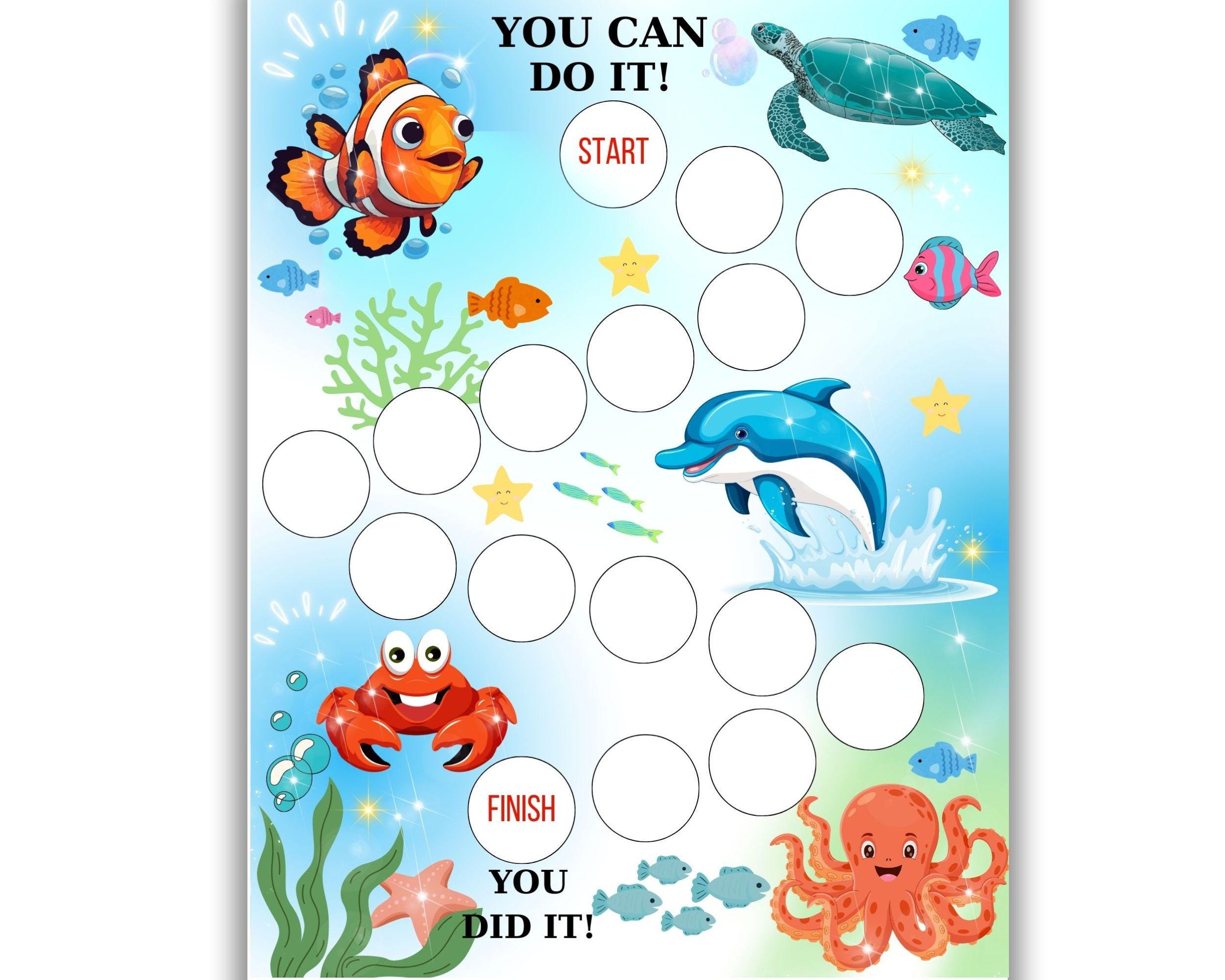 Printable Sea Reward Chart Bundle - Ocean Reward Chart - Under the Sea ...