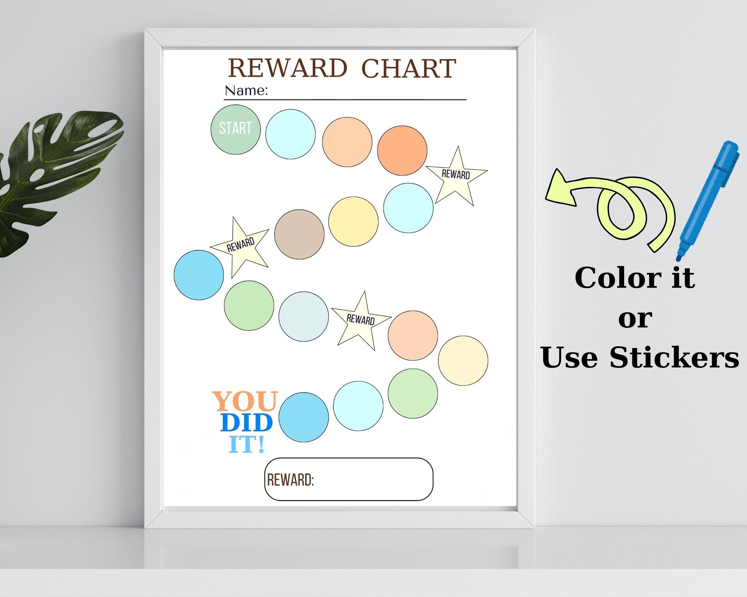 Printable Reward Chart Kids Reward Chart Toddler Reward Chart Potty ...