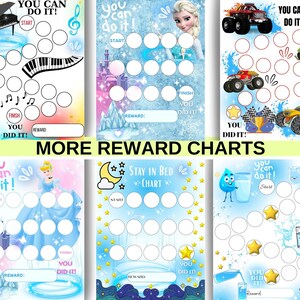 Printable Reading Reward Chart for Kids: Blue & Pink Book Tracker (PDF ...