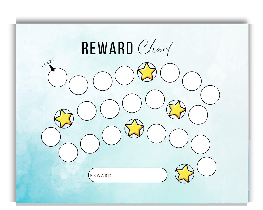 Printable Reward Chart for Kids – Potty Training & Behavior Tracker ...