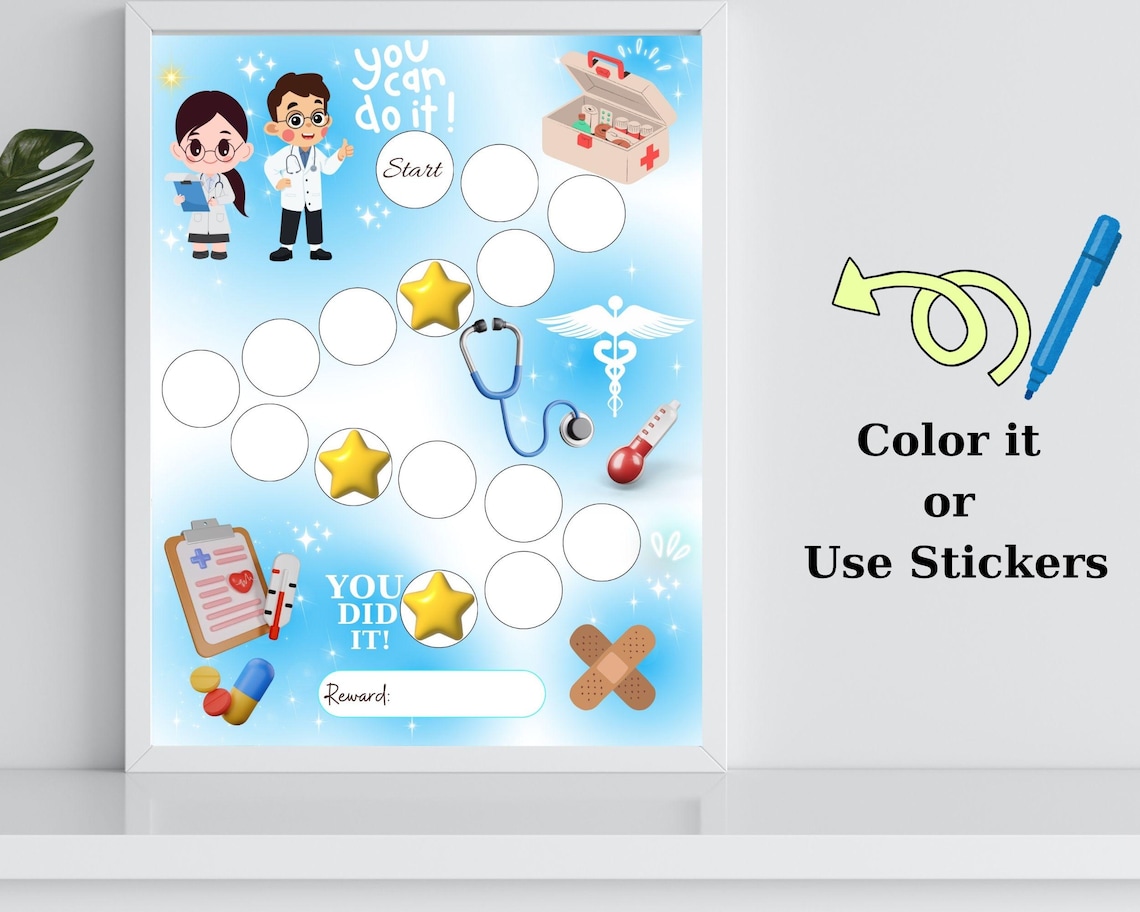 Doctor Reward Chart for Kids – Printable Habit Tracker – Future Doctor ...